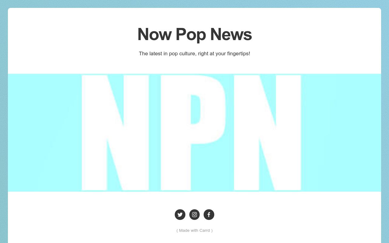 Now Pop News